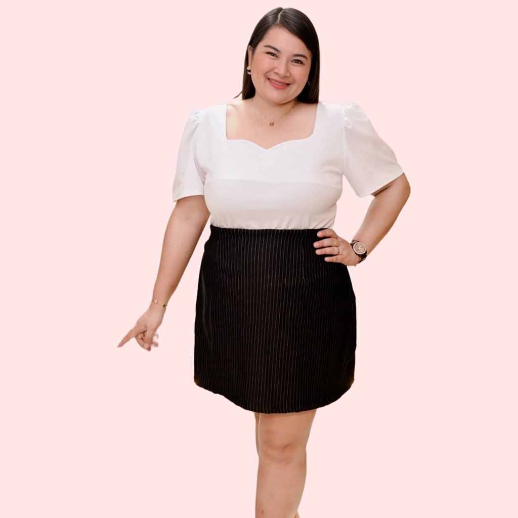 (38 inches to 48 inches waistline) PLUS SIZE PLEATED HIGH WAIST WOVEN ...