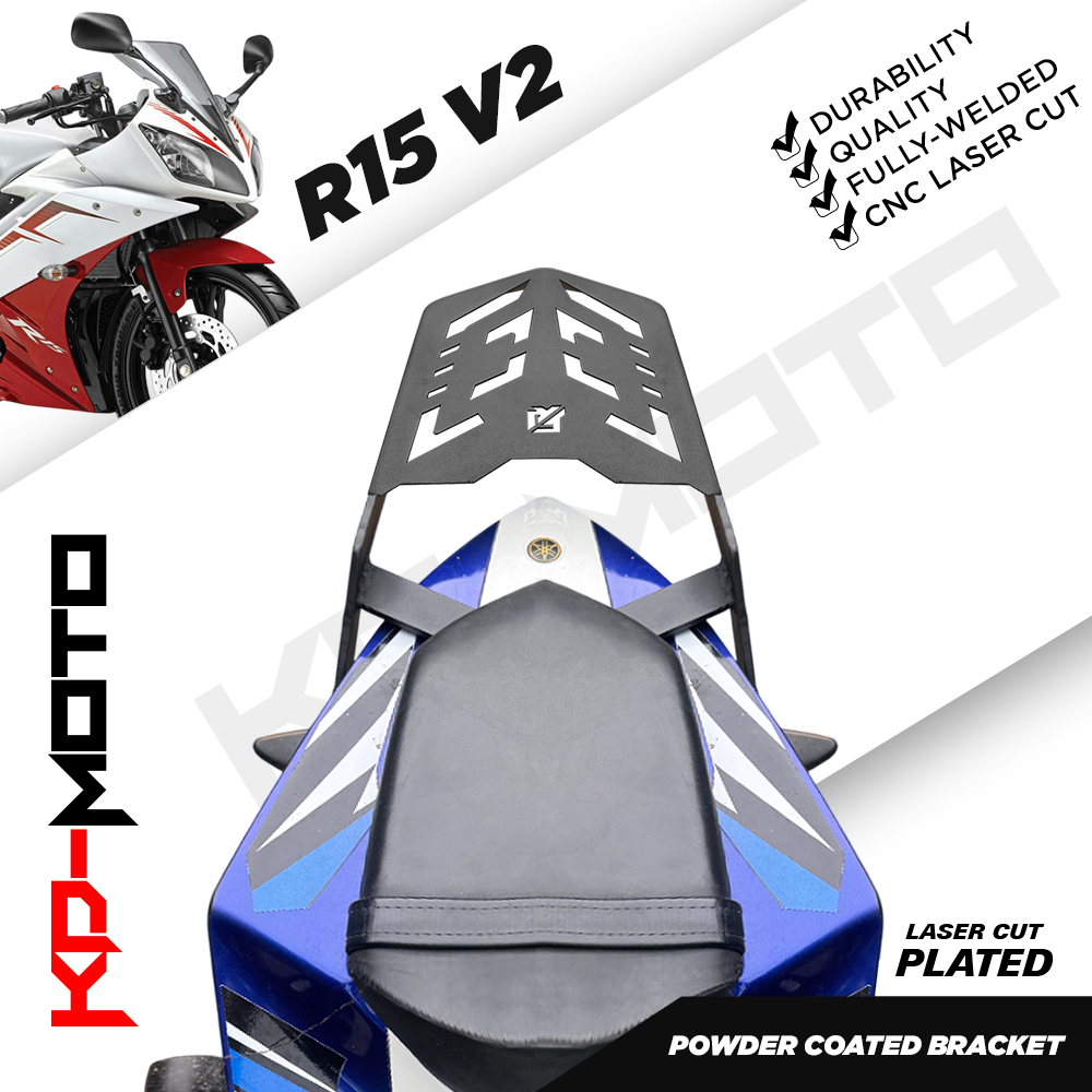 YAMAHA R-15 V2 TOP BOX BRACKET/ POWDER COATED/ HEAVY DUTY/ LIFETIME ...