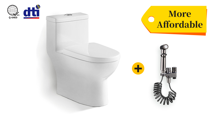 Toilet set with high flushing power, easy to clean, odor proof, fast ...