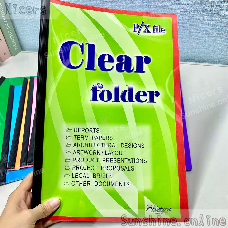 Clear Sliding Folder Long P/X File for Reports 5pcs/set | Shopee ...