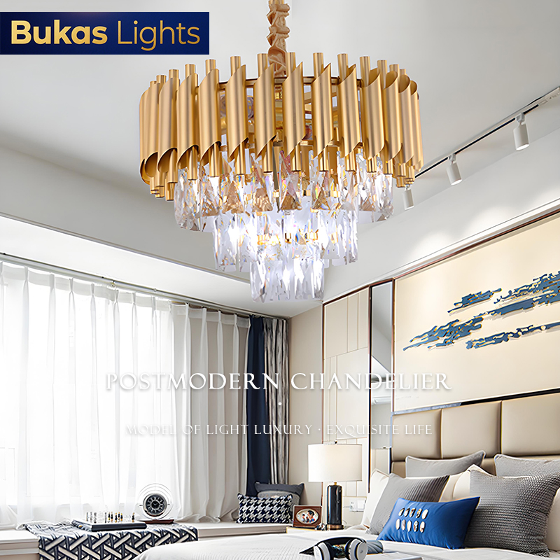 [24H COD] Modern Crystal LED Chandelier | Ceiling Pendant Light ...