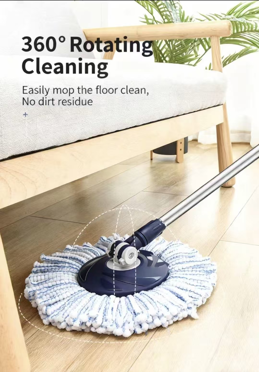 Flying Spin Mop with Spinner and Bucket Complete Set Tornado map 360 ...