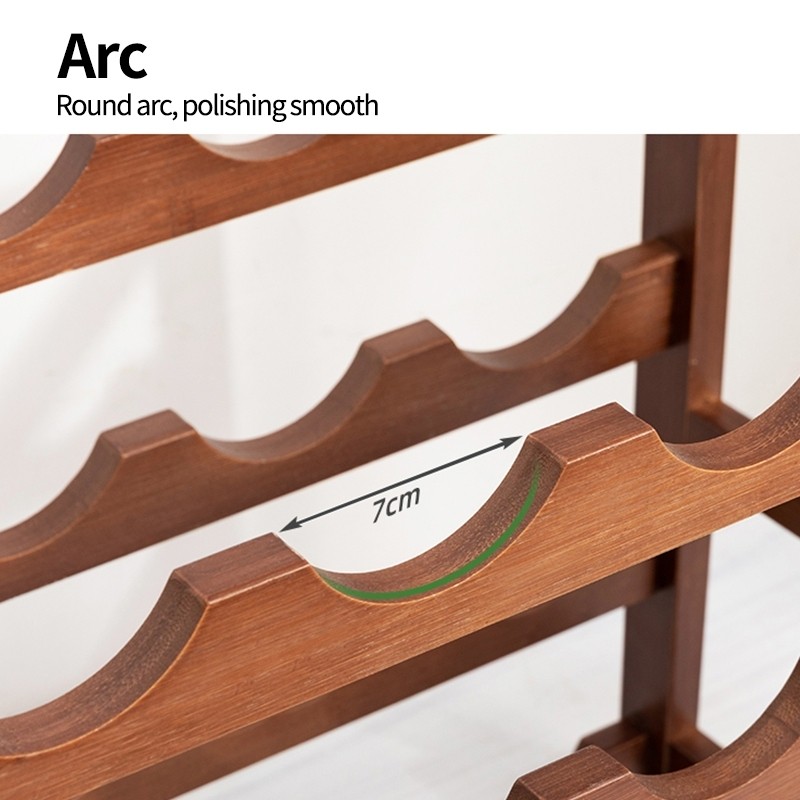 【COD】Wooden Wine Rack 3/6/10 Bottle Holder Folding Drink Bottle Bar ...