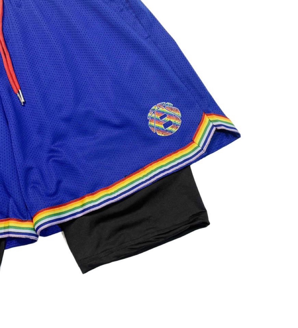 BALLERS RAINBOW MESH SHORT WITH INNER CYCLING | Shopee Philippines