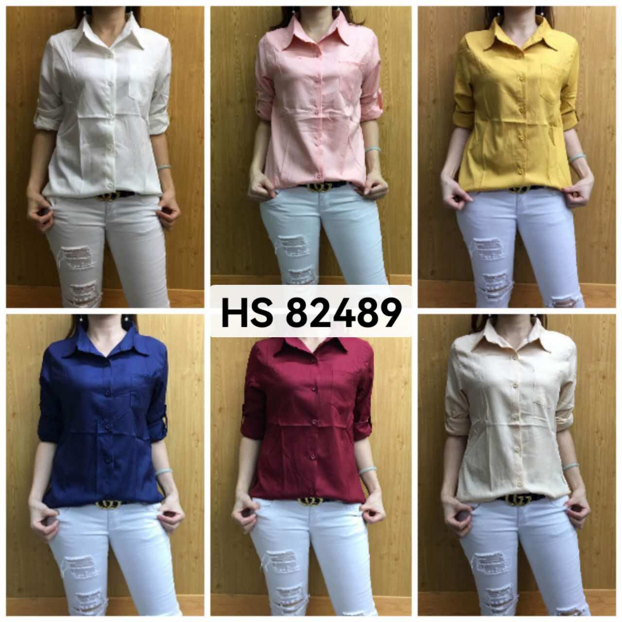 Women casual polo 3/4 pots Hs-82489 | Shopee Philippines