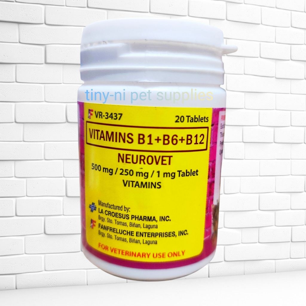 Neurovet Tablet for Pet Dogs and Cats|Vitamin$ B1+B6+B12 Supportive ...