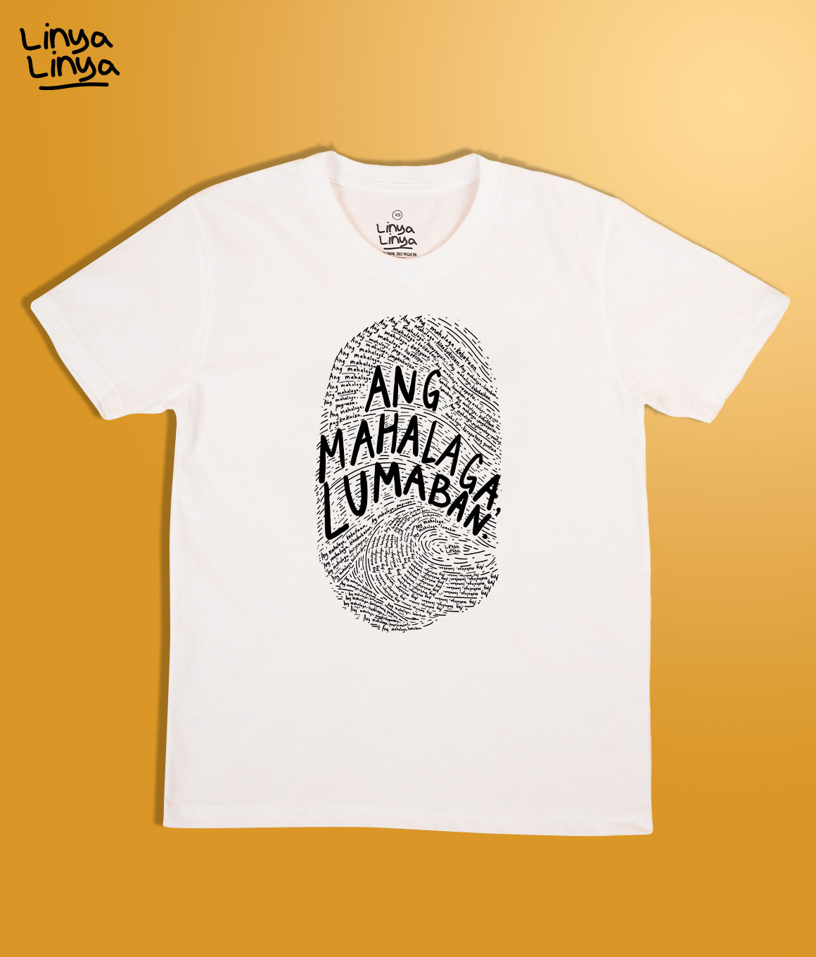 Linya-Linya T-Shirt: Ang Mahalaga, Lumaban (white) | Shopee Philippines