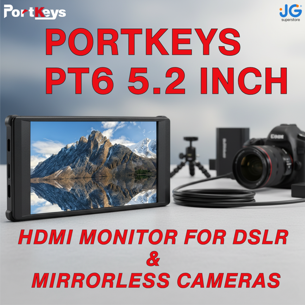 PORTKEYS PT6 5.2" HDR Touchscreen 4K HDMI Camera Field Monitor ...