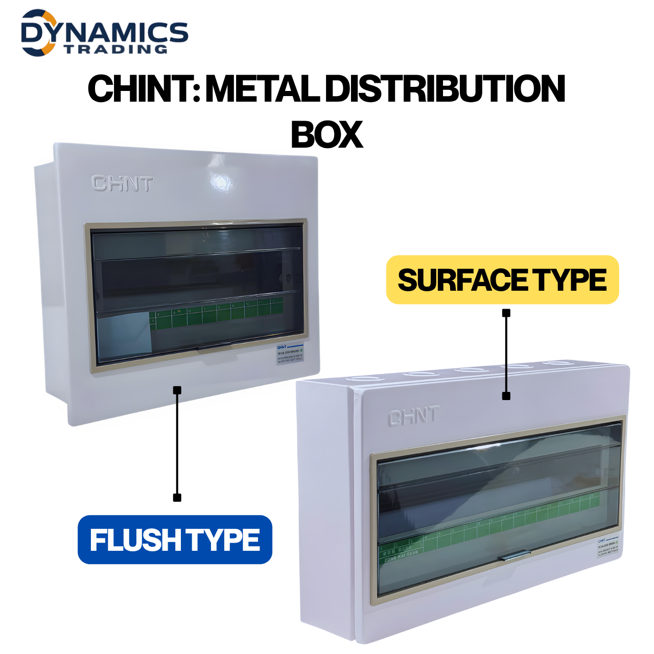 CHINT Metal Electrical Distribution Box Surface Type, Flush Type | IP40 ...
