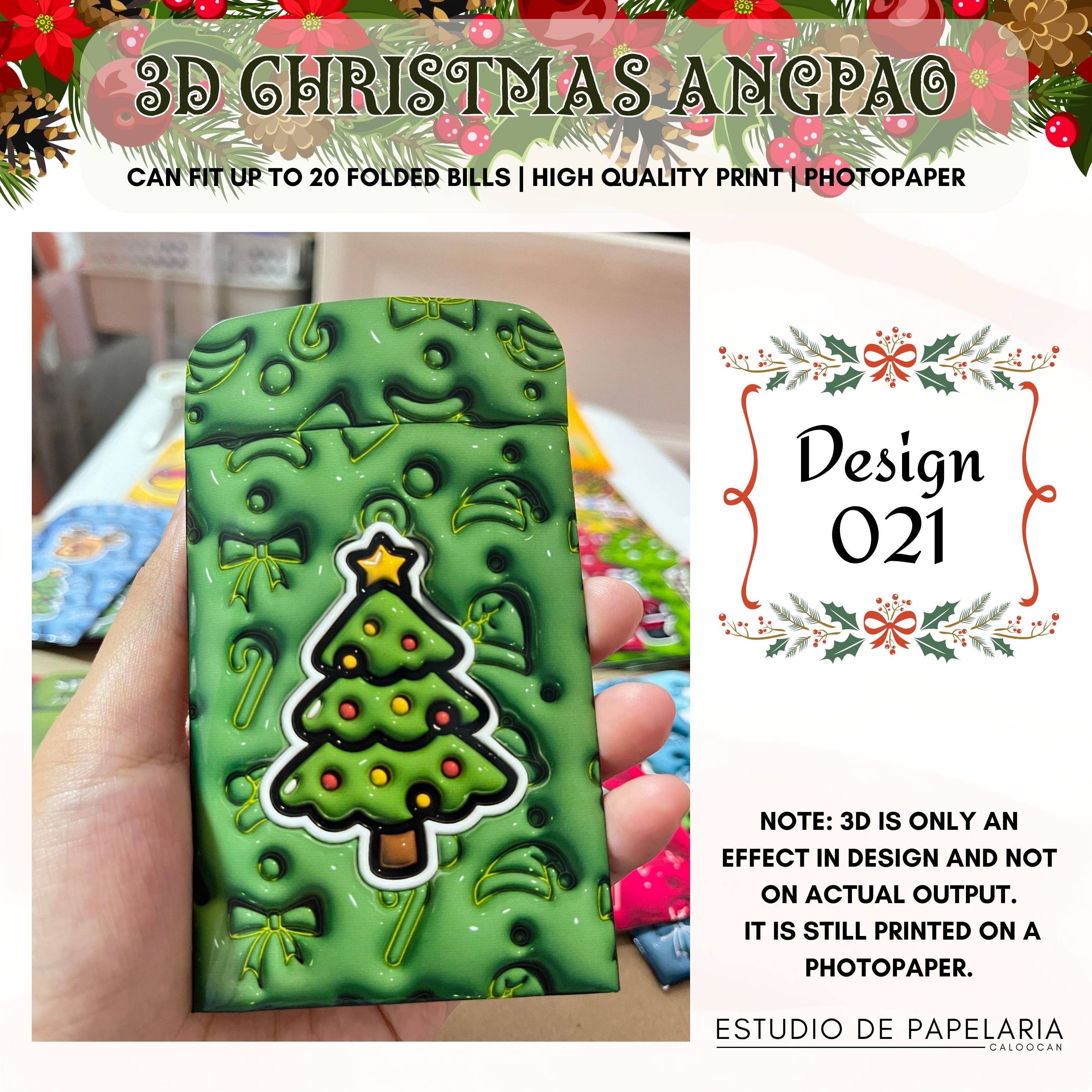 Estudio | 3D Christmas Angpao Ampao Money Envelope New Designs! Sold ...