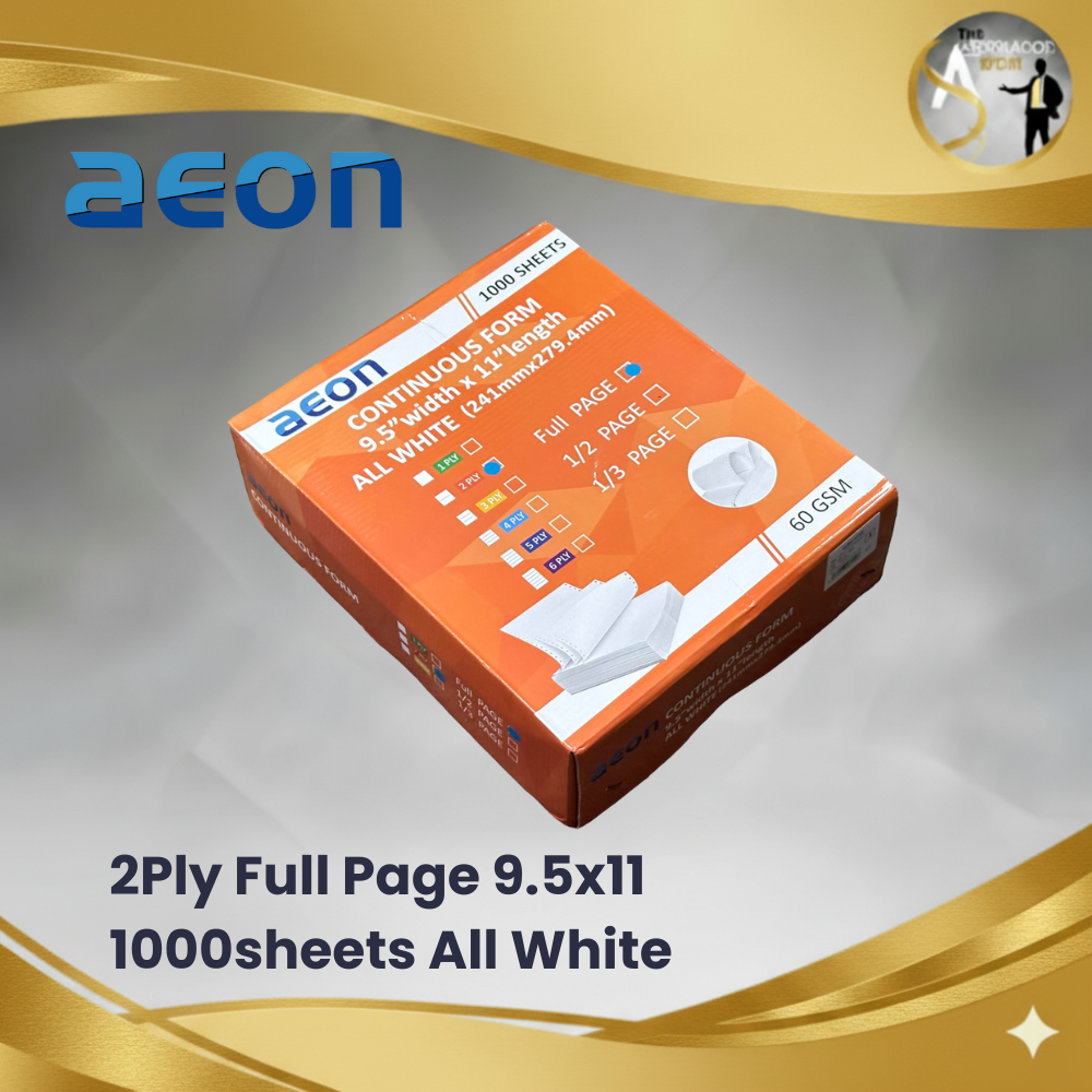 AEON 2Ply Carbonless Continuous Computer Form 60gsm Whole 1000Sheets 9. ...