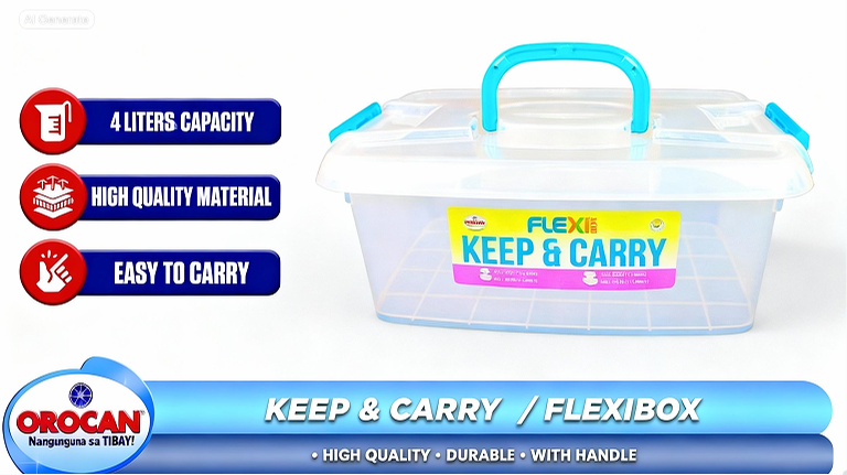 OROCAN FLEXIBOX (Keep and Carry) WITH COVER 7LITER STORAGE BOX ...