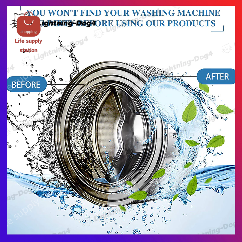 12Pcs/box Washing Machine Tub Cleaner Clean, Sanitize, and Remove ...