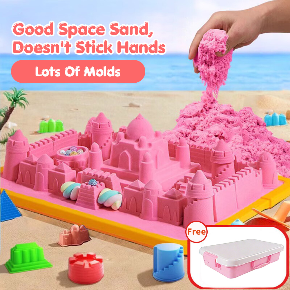 2KG Space Sand Set 108PCS Molds Kinetic Motion Sand Play Set Non Toxic ...