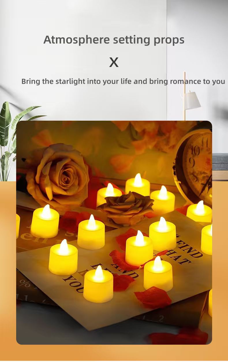 Christmas (24 pieces) LED flameless candles and tea lights. Birthday ...