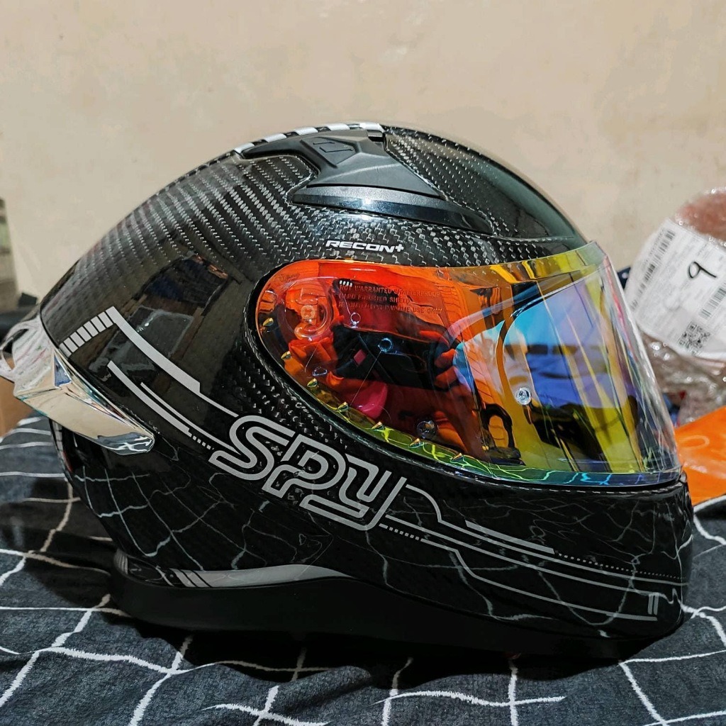 SPYDER RECON 2 VISOR LENS SPARE LENS Spyder Helmet Flash Iriduim Visor ...