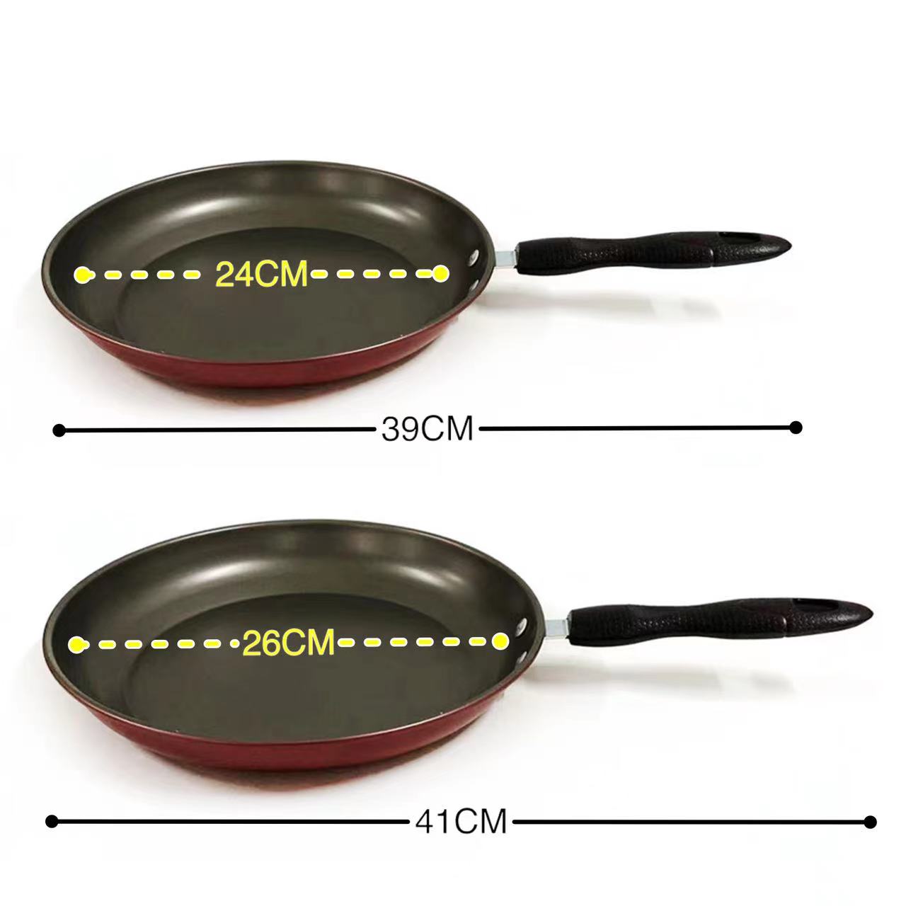 Korean Style Non-stick Pan 24cm/26cm Fresh Kitchen nonstick Pre ...