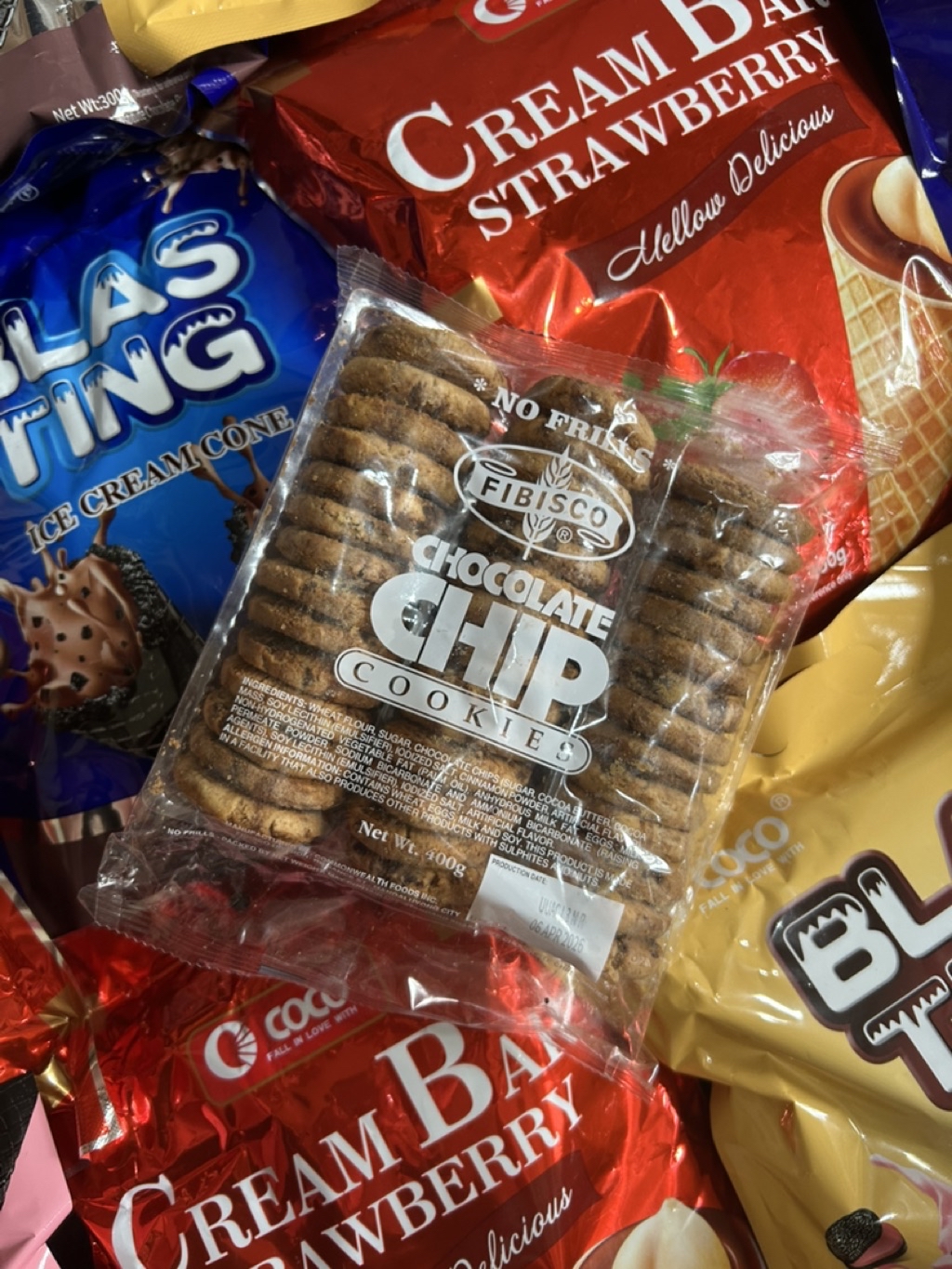 FIBISCO CHOCOLATE CHIPS COOKIES SOFT & CHEWY (400g) SNACKS | Shopee ...