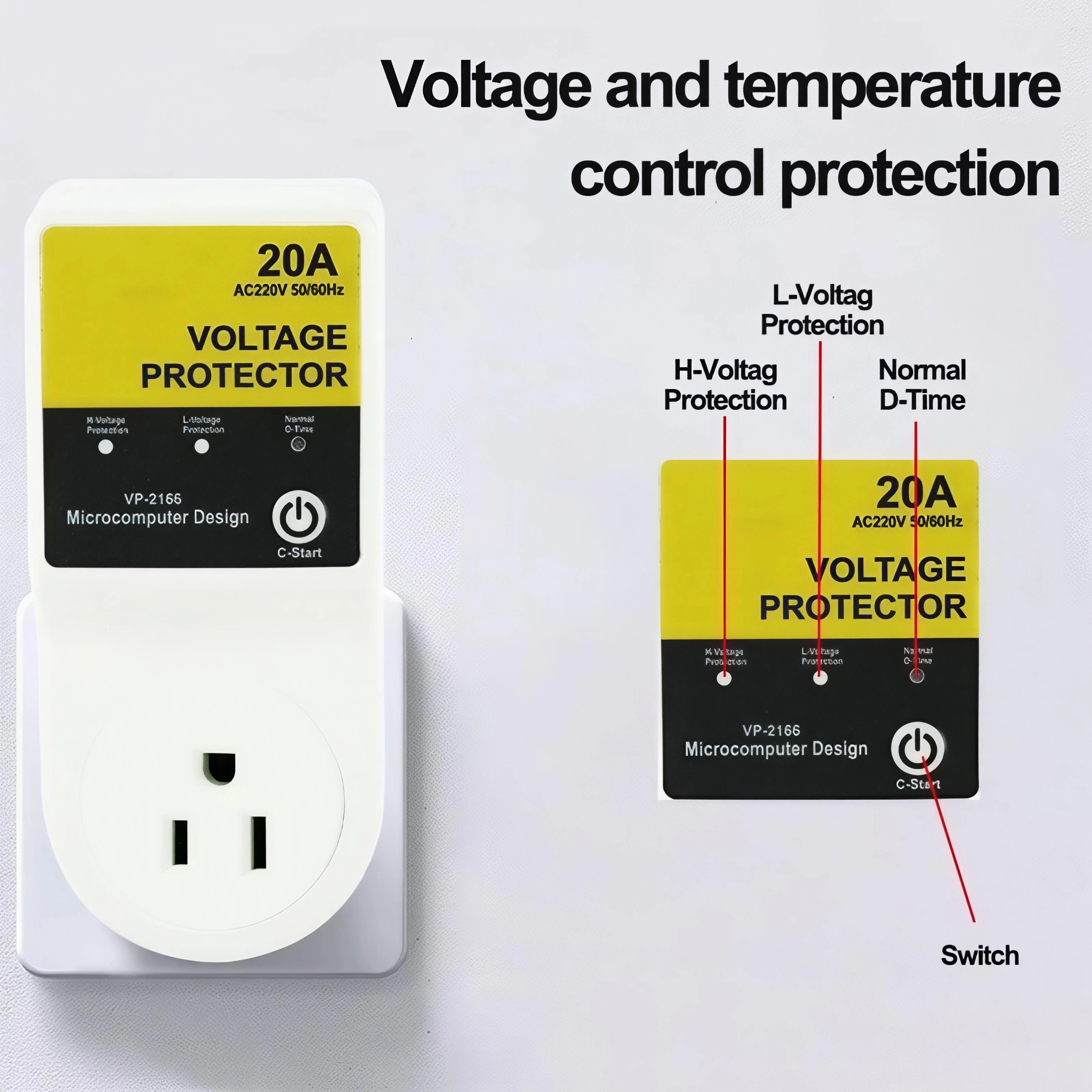 Cozzy Power On Delay Surge Protector 3500W 20A – Automatic Voltage ...