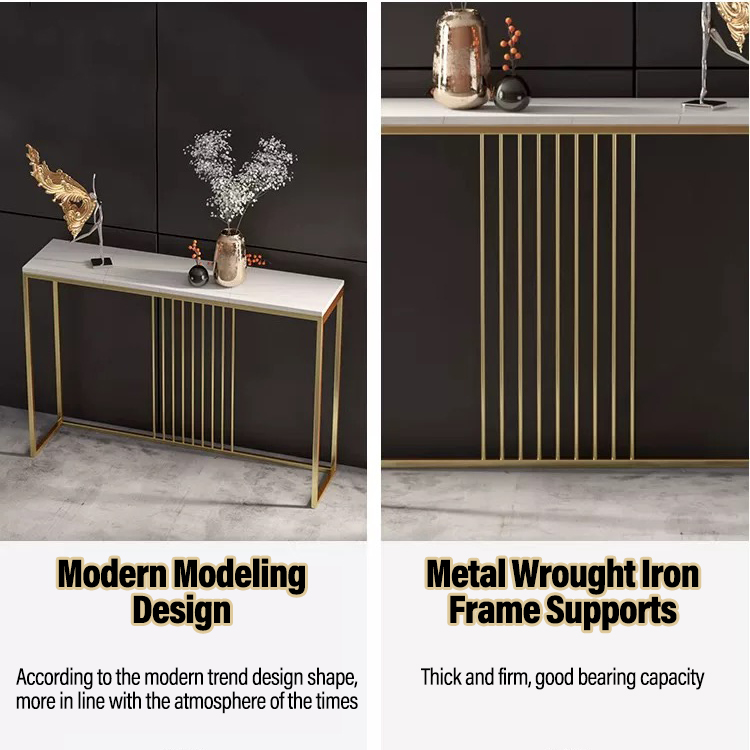 Console Table Nordic Modern Slim Narrow Console Table Minimalist Home ...