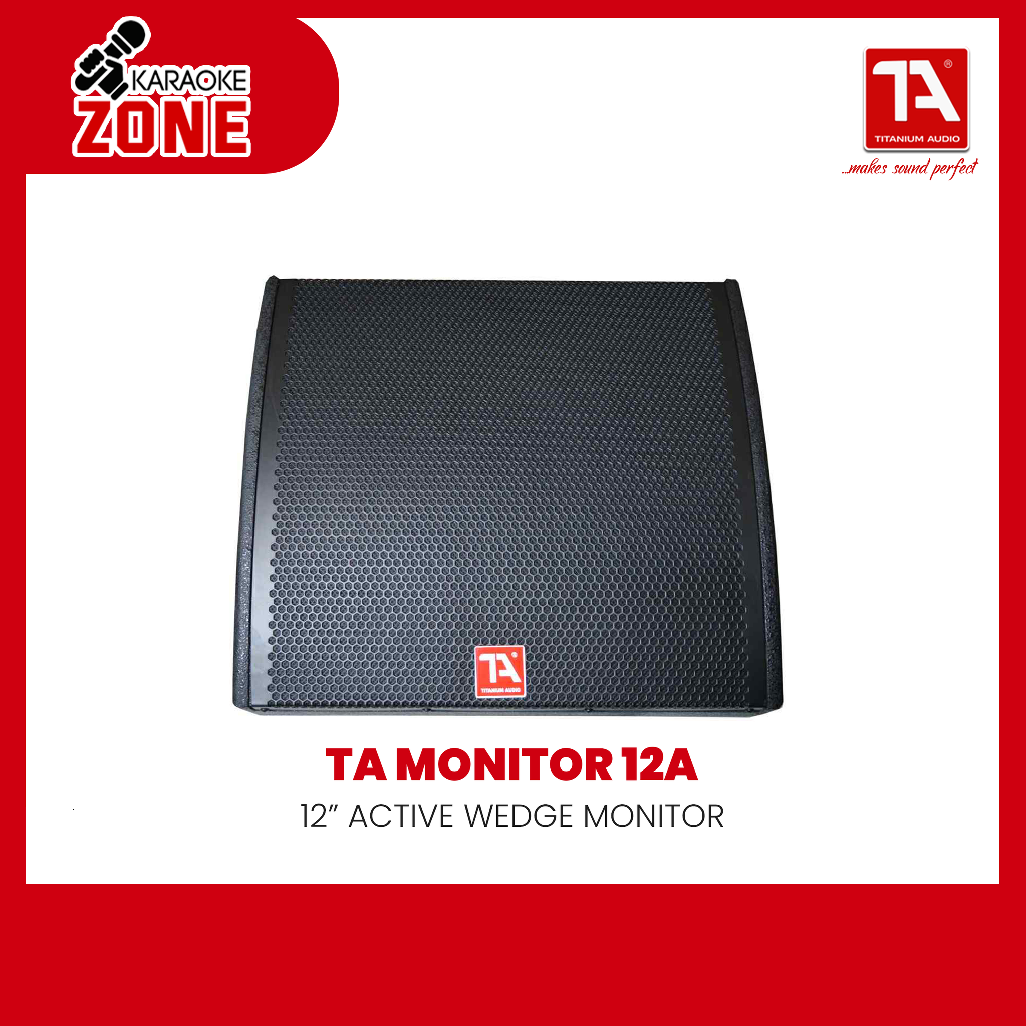 Titanium Audio Stage Wedge Monitor 12A Active Speaker 800W W/ LCD ...