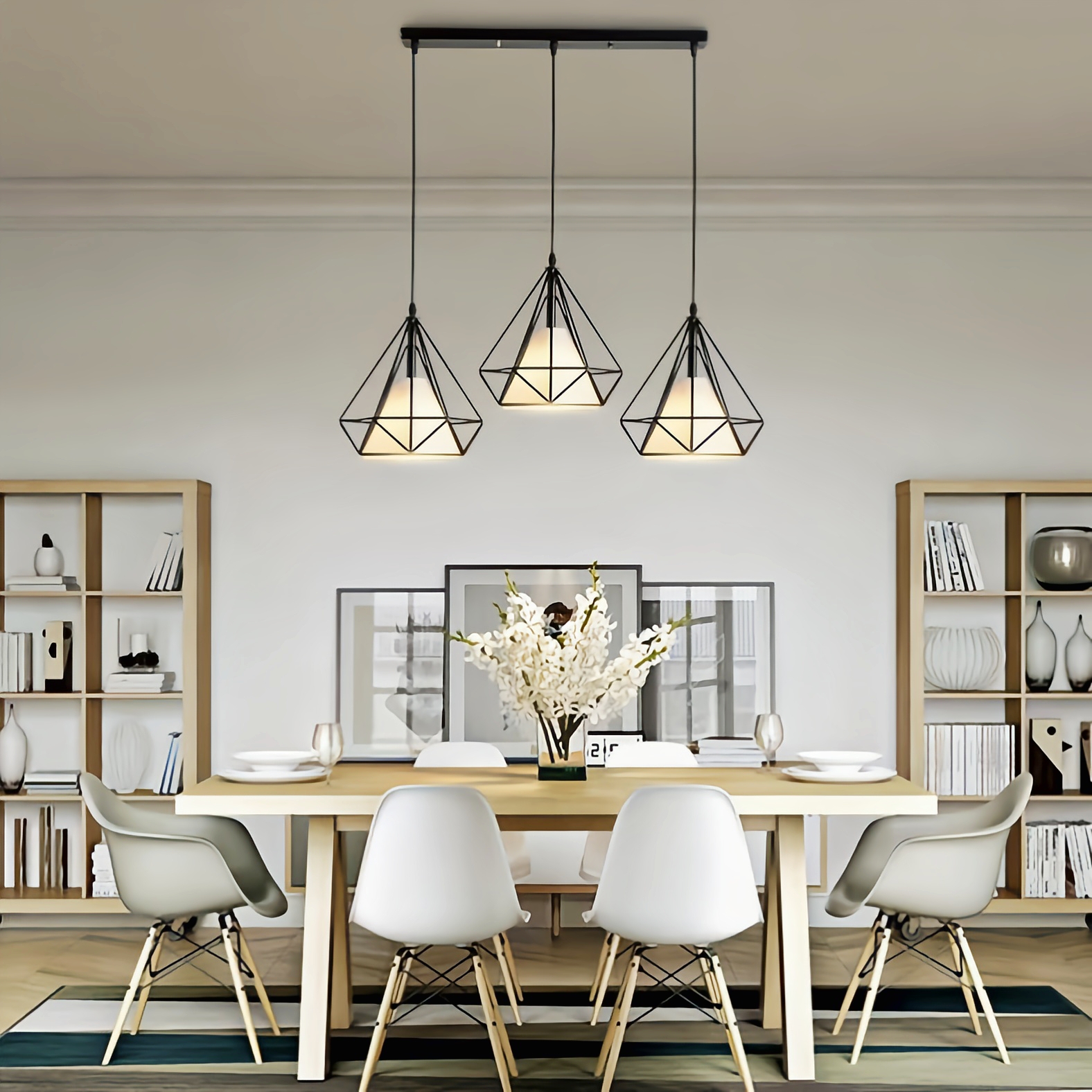 Gecree Pendant Lights Minimalist Personality Retro Living Room light ...
