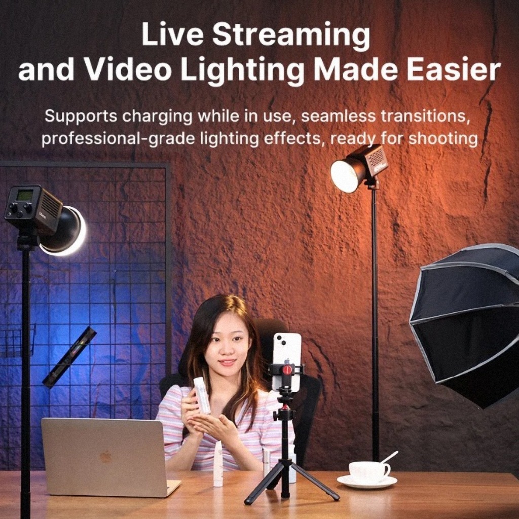 60W Soft Light LED Recharge Photography Video Light Professional Color ...