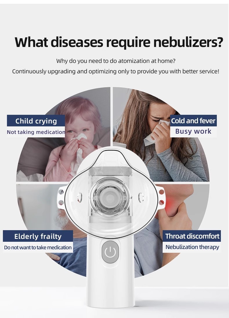 Nebulizer Portable Rechargeable Handheld Medical nebulizer for Asthma ...