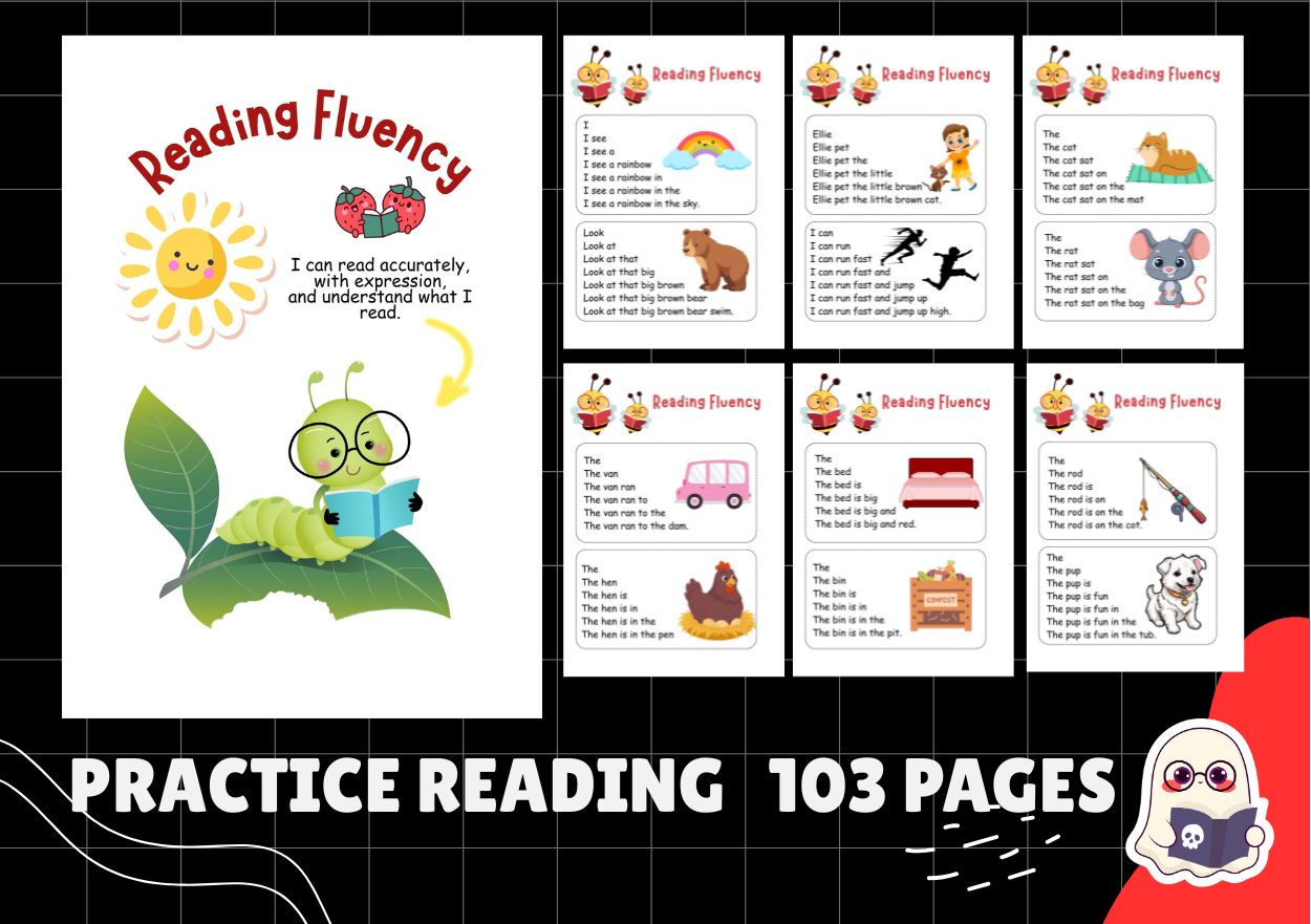 100+ pages English Reading Books for Kids (3–7 yrs) Beginner Level CVC ...
