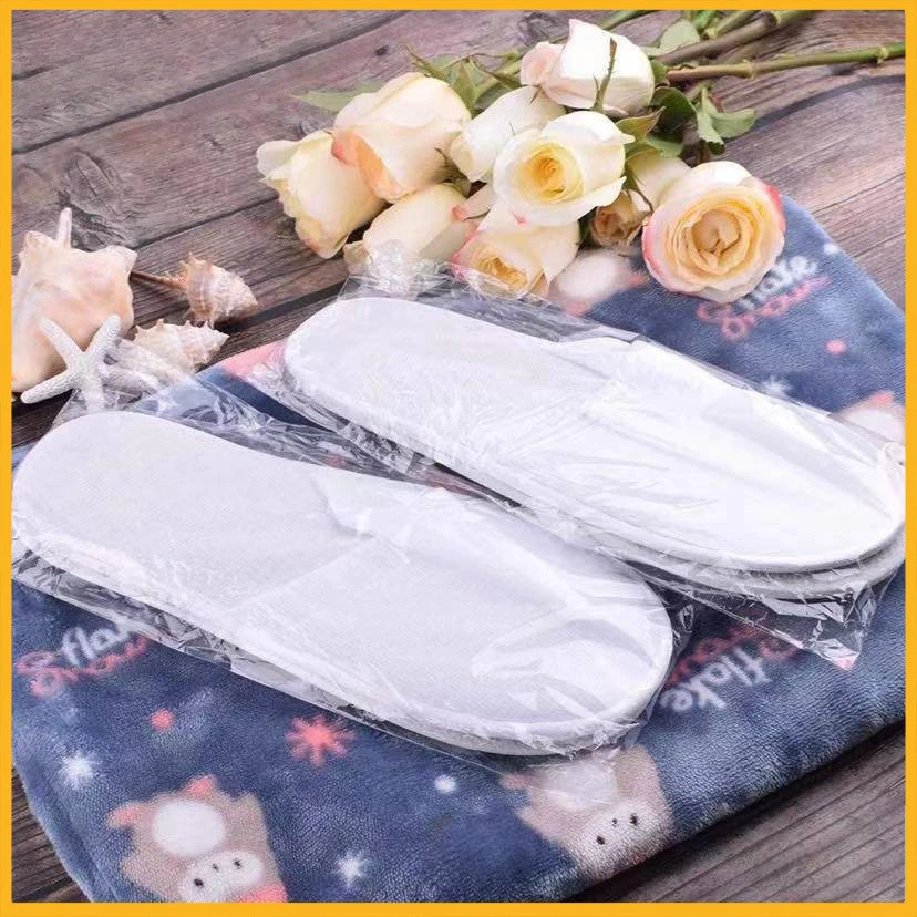 50/100 Pcs Towelling Open Closed Toe Hotel Slipper Spa Shoes Disposable ...