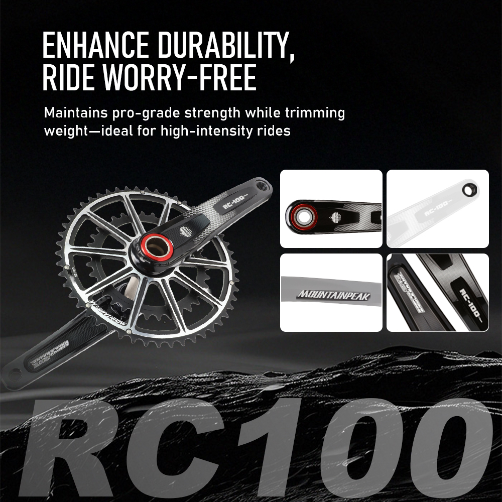 MOUNTAINPEAK Road Folding Bike 2*9/10/11/12 Speed Crankset 50-34T Double Cahinring Hollow One ...