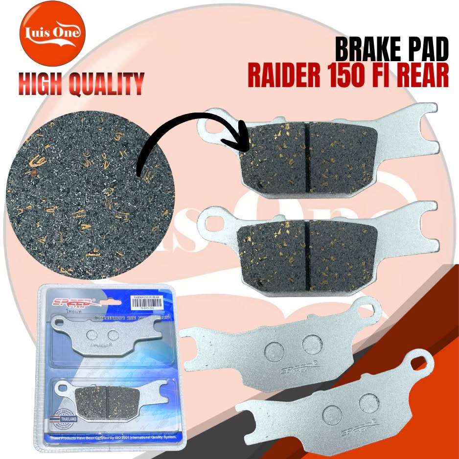 Rear Brake Pad Raider 150 FI Speed Thai – High Performance, Durable ...