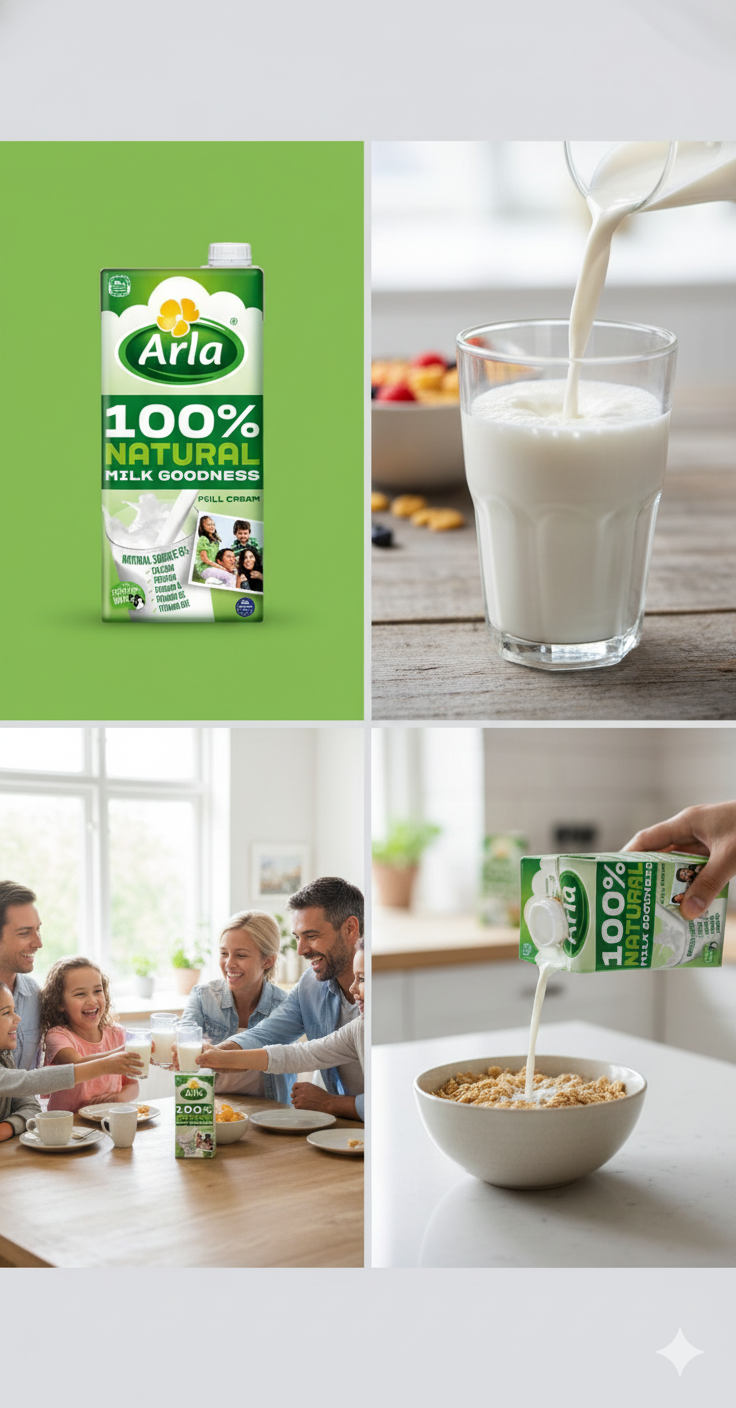 ARLA ALL NATURAL GOODNESS FULL CREAM MILK 1L WHOLESALE : RICH DAIRY ...