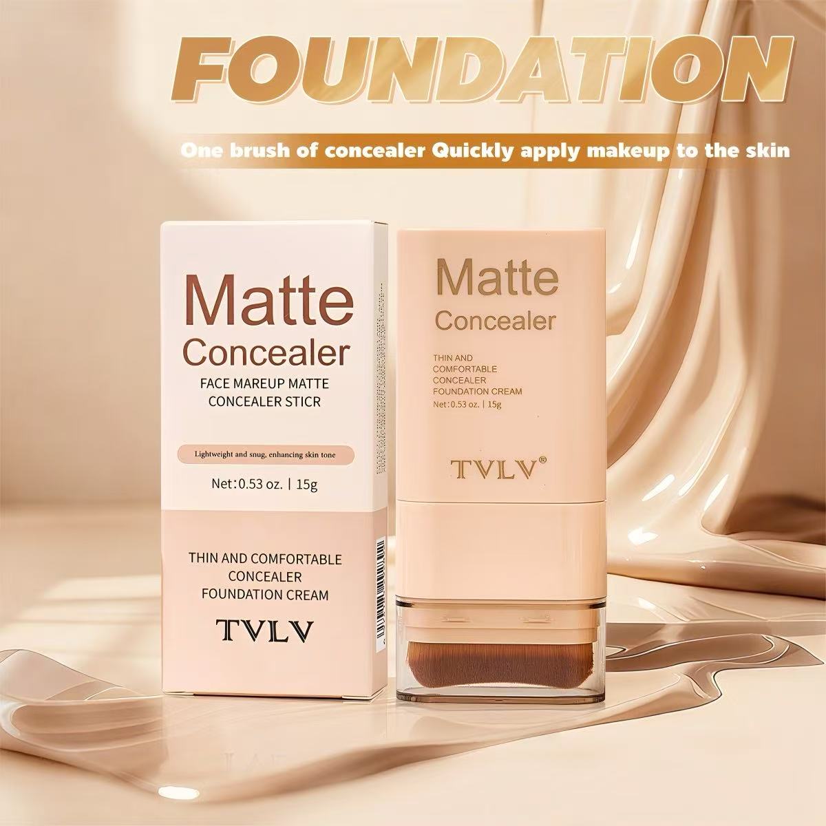 【TVLV】Double-ended foundation stick - moisturizes skin, conceals ...