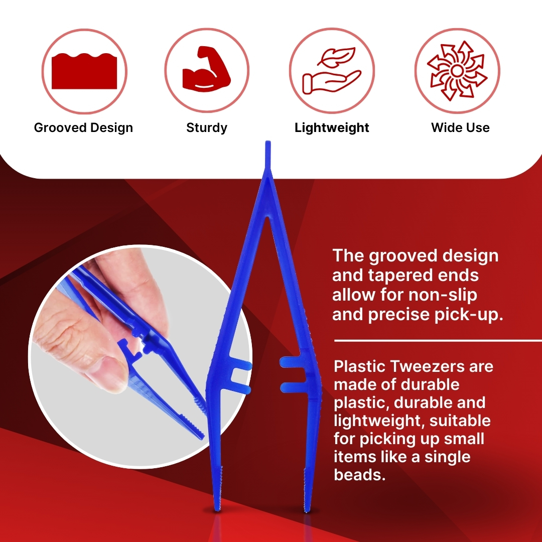 SURRMED Plastic Tweezers | Lightweight, Sterile Precision Tool for ...