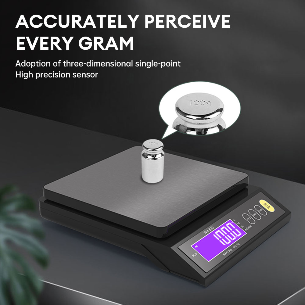 5/10kg digital electronic kitchen scale, LCD display, fully waterproof ...