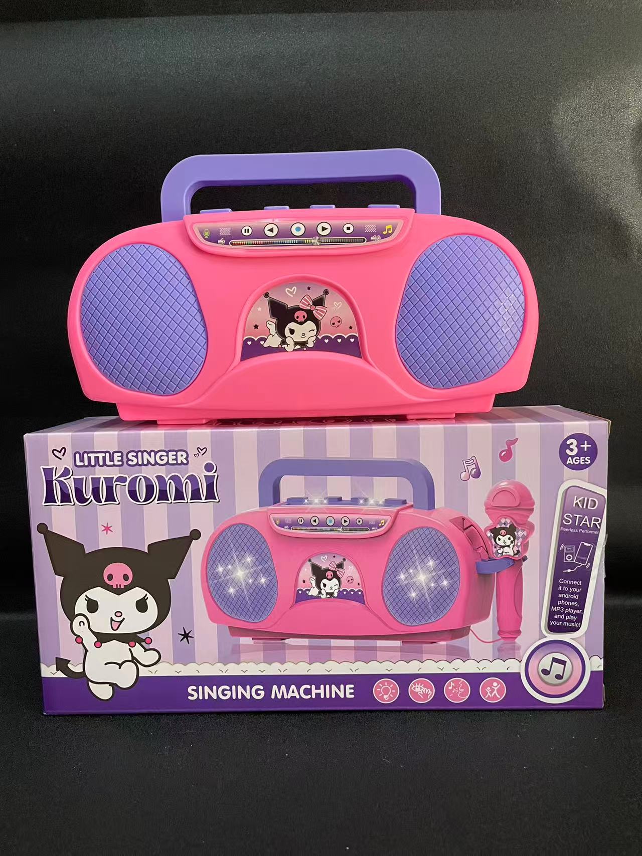 UG Kuromi mp3 radio speaker toy with microphone | Shopee Philippines