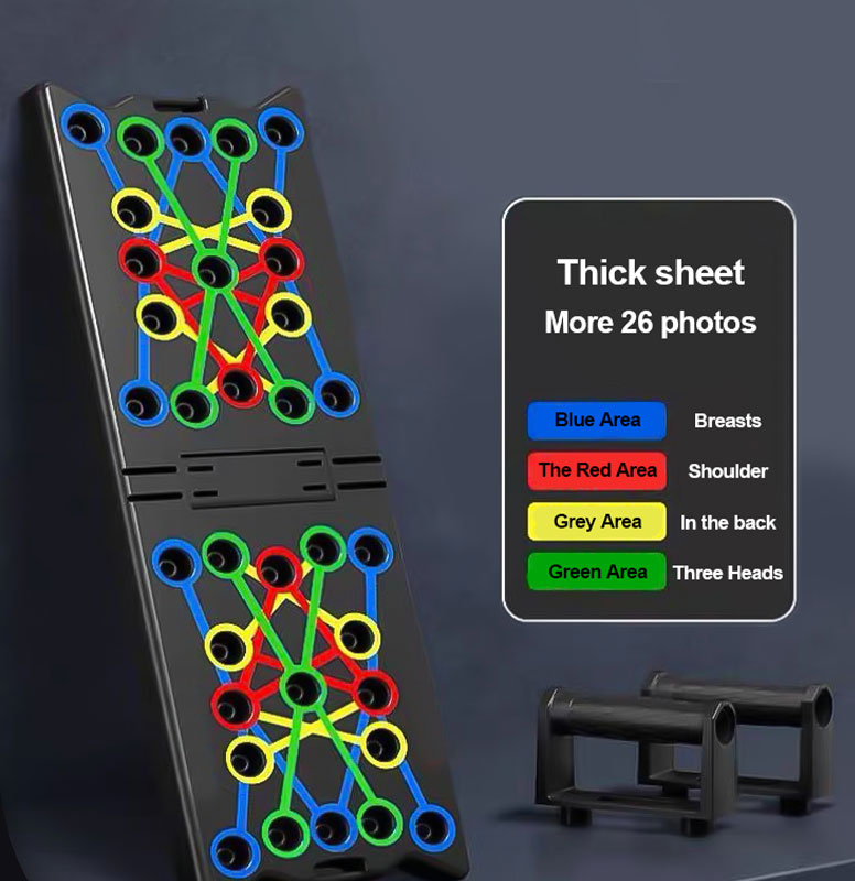 28-Level Adjustable Push Up Board, Thickened Home Fitness System for ...