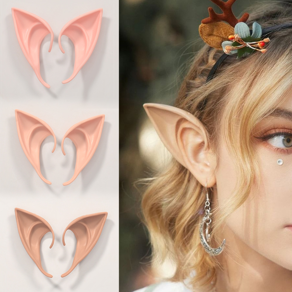 COD 1Pair/Set Artificial Halloween Latex Elf Ears Cosplay Tool Party ...