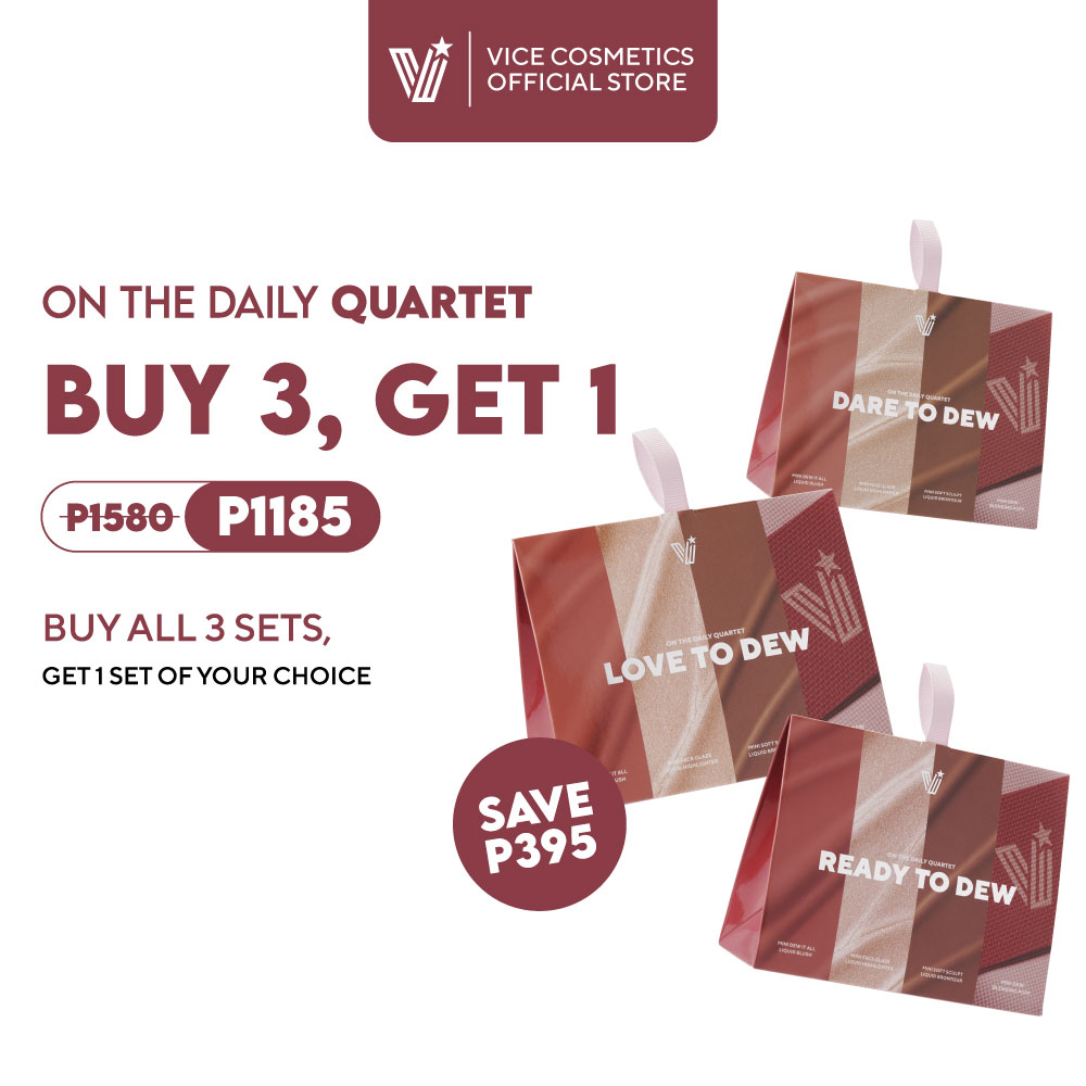 [Buy 3, Get 1] VICE CO. On The Daily Quartet [Makeup Sets] | Shopee ...