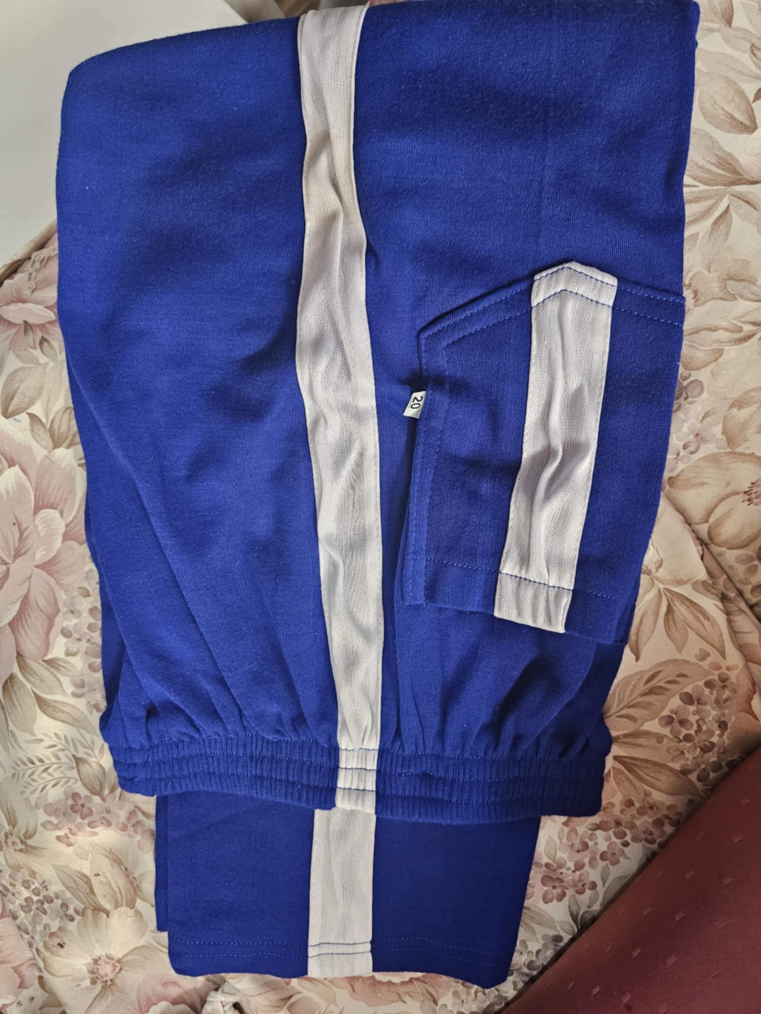 JOGGING PANTS 1 LINE WIDE BIAS(SIZES 4-20)- Acrylic Cotton (Unisex ...
