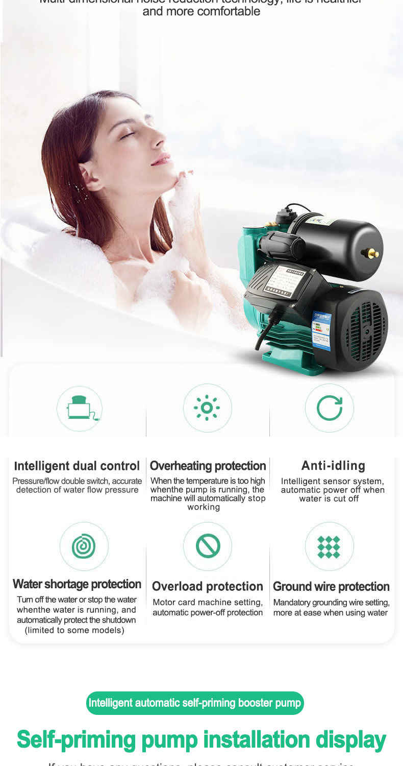 Automatic Booster Jetmatic Water Pump 220V Home Intelligent Booster ...