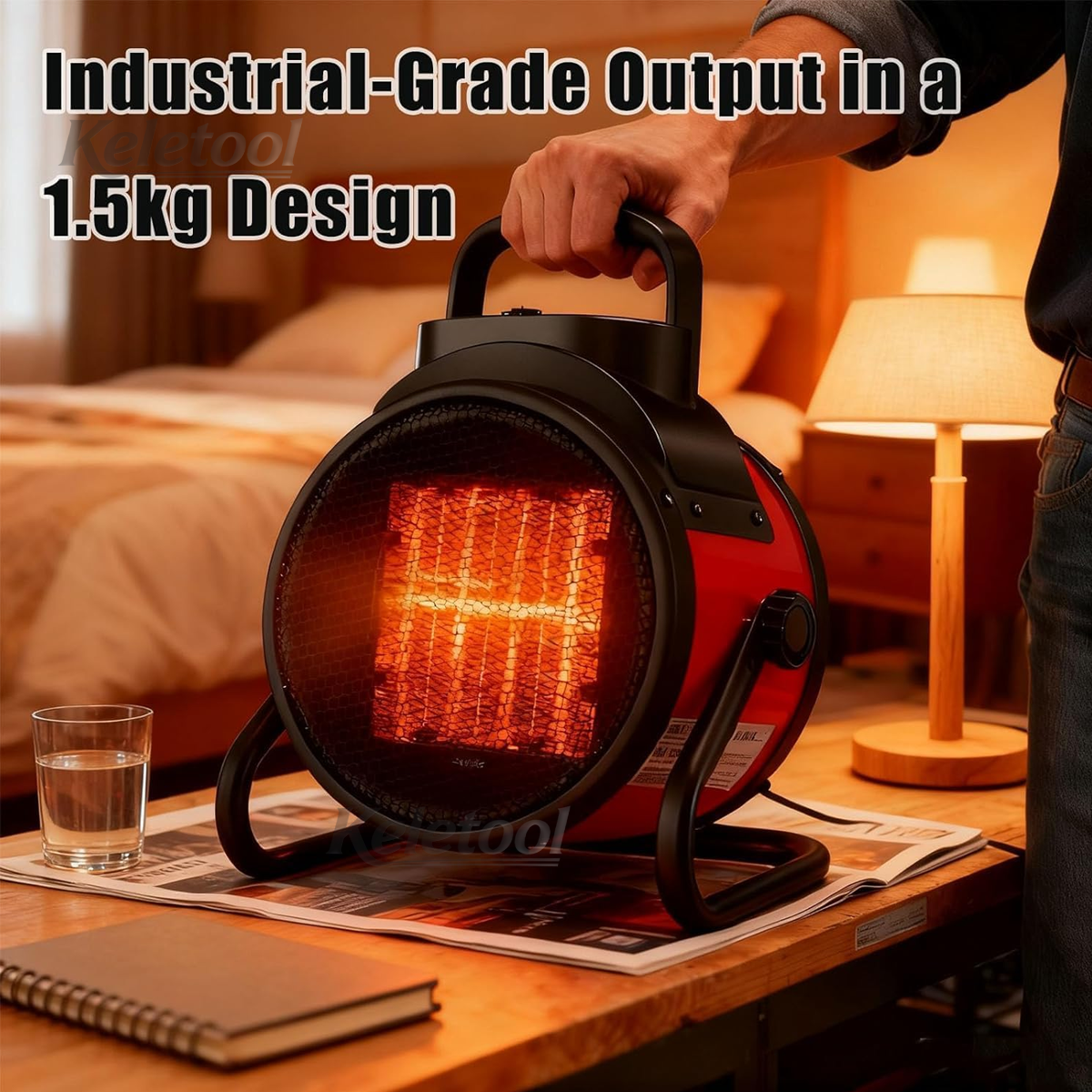 4500W Electric Heater Fan High-Power Dryer Space Heater Hot Garage Air ...