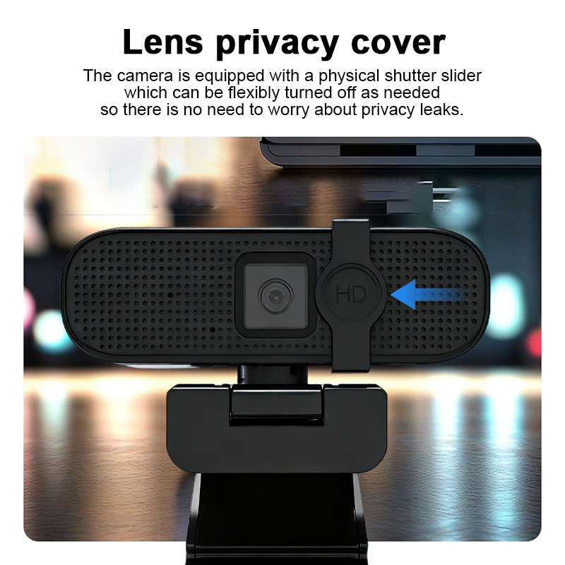 Actual 4K Webcam 4K Ultra HD With Privacy Cover Auto Focus Computer ...