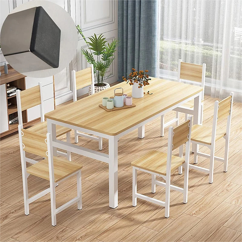 50Pcs Table leg pad Square Chair Leg Caps Plastic Square Tube ...