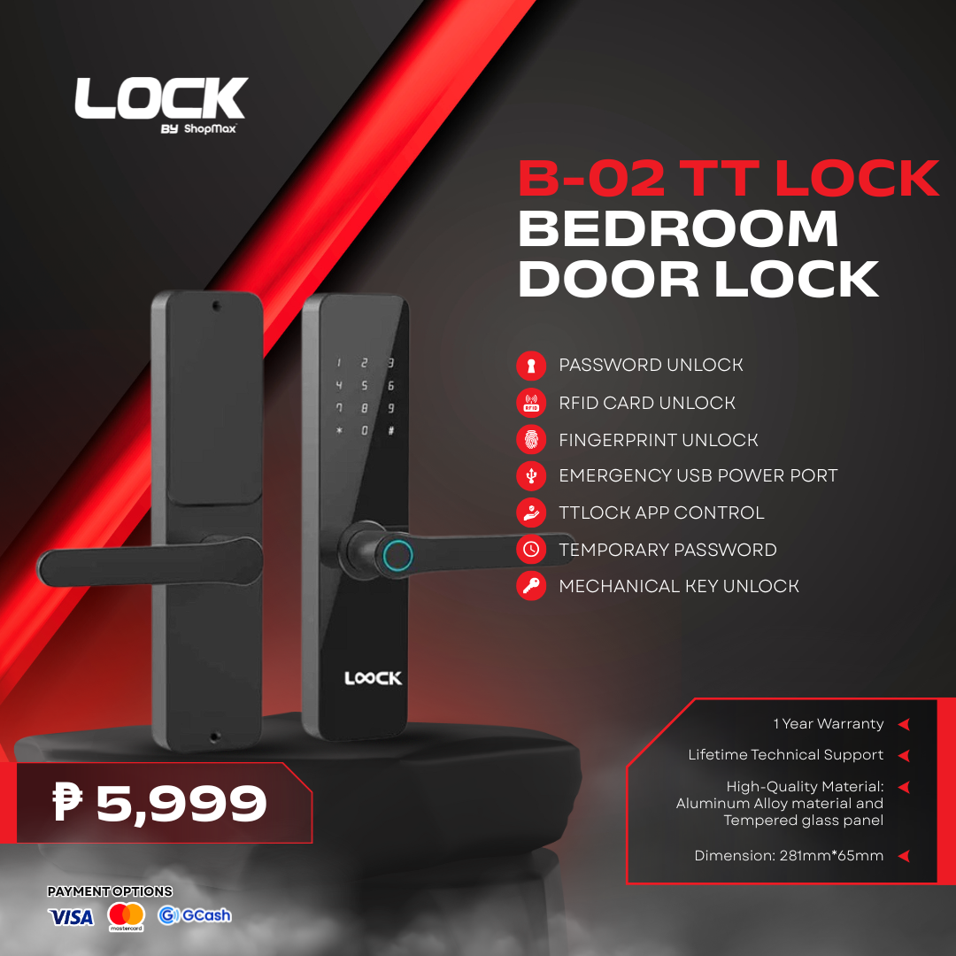 LOOCK B-02 Digital Smart Door Lock | 5-in-1 Keyless Entry w ...