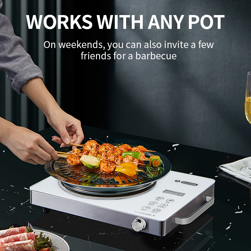 Nkove Household Electric Stove Inverter Induction Cooker Ceramic ...