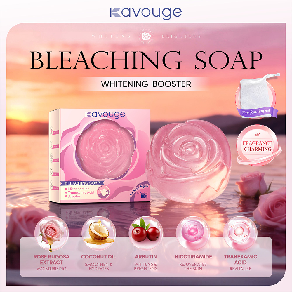 Kavouge Bleaching Soap Whitening Booster Niacinamide Face & Body Care ...