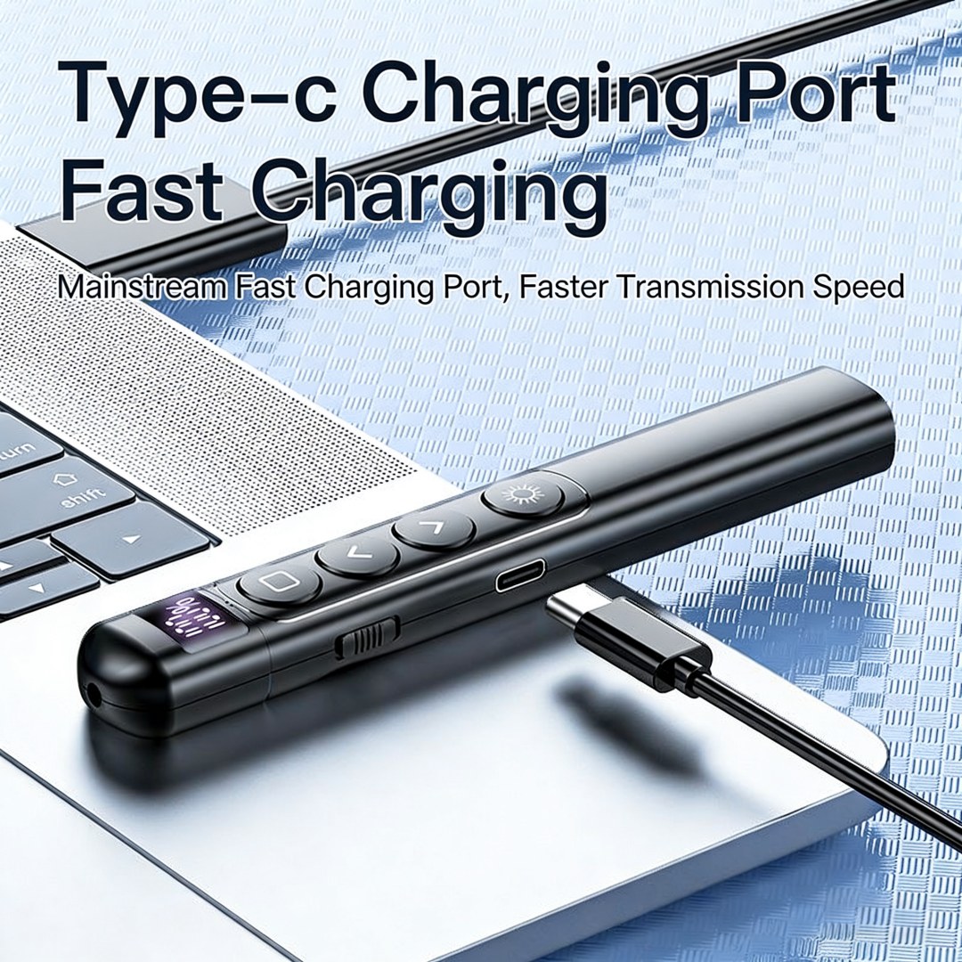 Multifunctional Laser Page Turner Pen One-Click Hyperlink Type-C ...