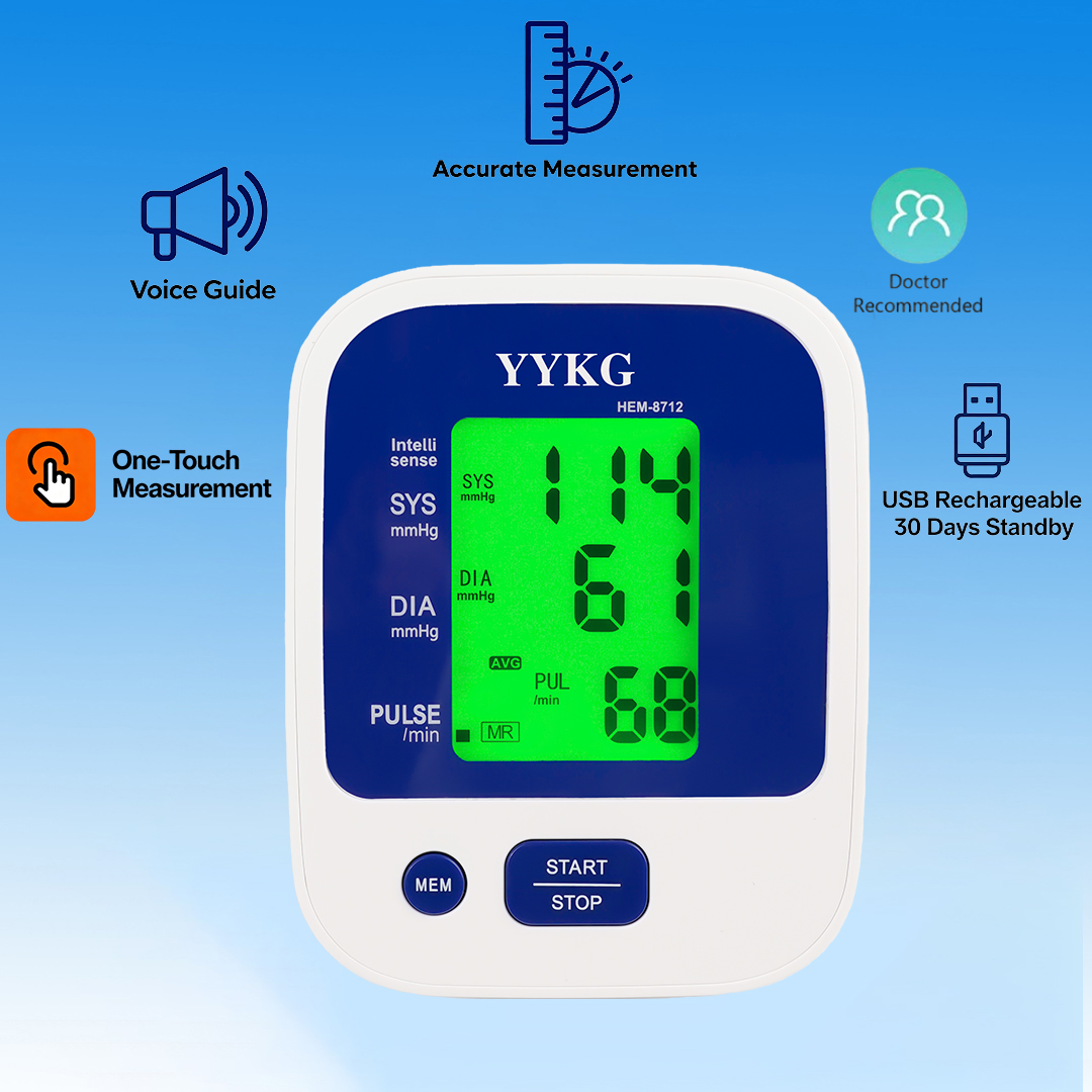 Japan Tech Rechargeable YYKG-8712 BP Monitor Upper Arm | Automatic ...